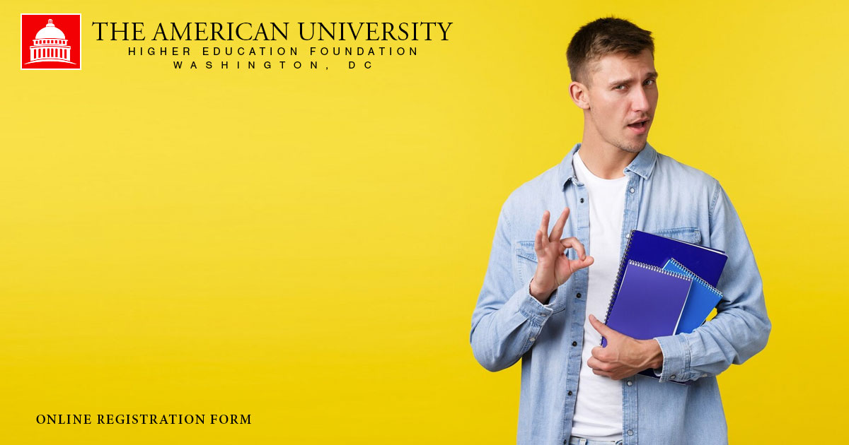 ONLINE REGISTRATION FORM - The American University | Washington D.C